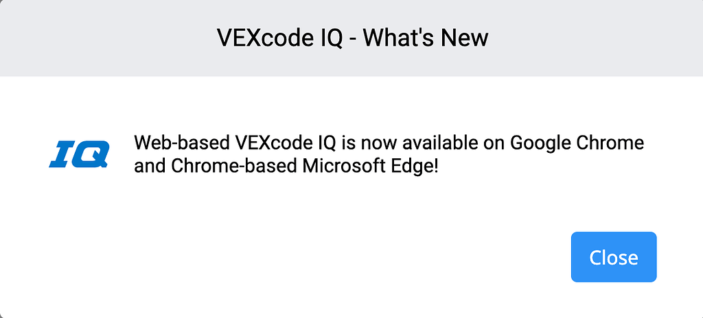 Web-Based VEXcode IQ - VEX IQ - VEX Professional Learning Community